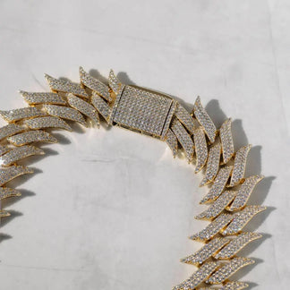 30mm Spiked Cuban Chain - Gold - Cartice™-jewelry